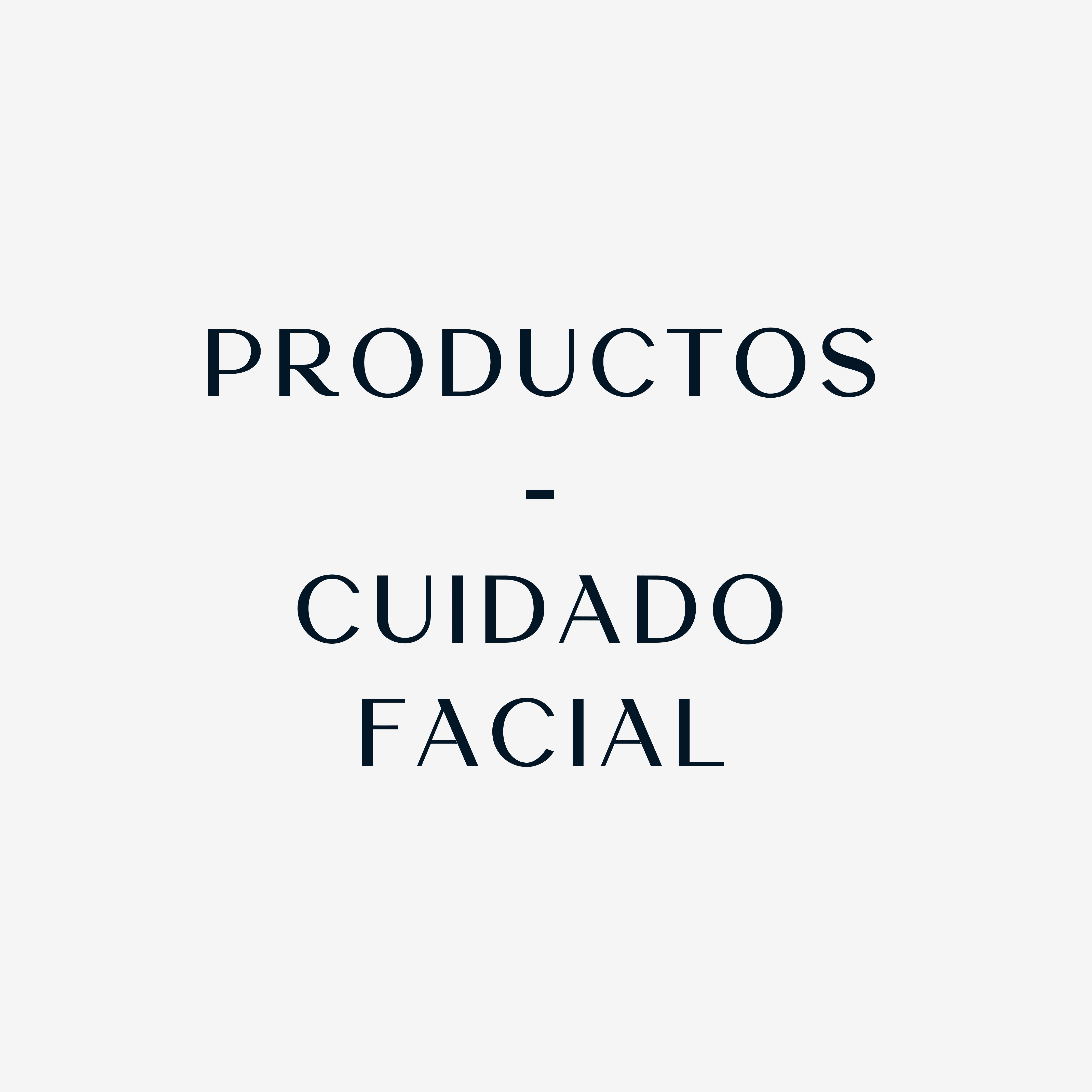 Productos para el Cuidado Facial