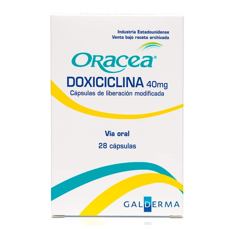 Oracea Doxiciclina 28 Cápsulas 40mg GALDERMA® ACNÉ®